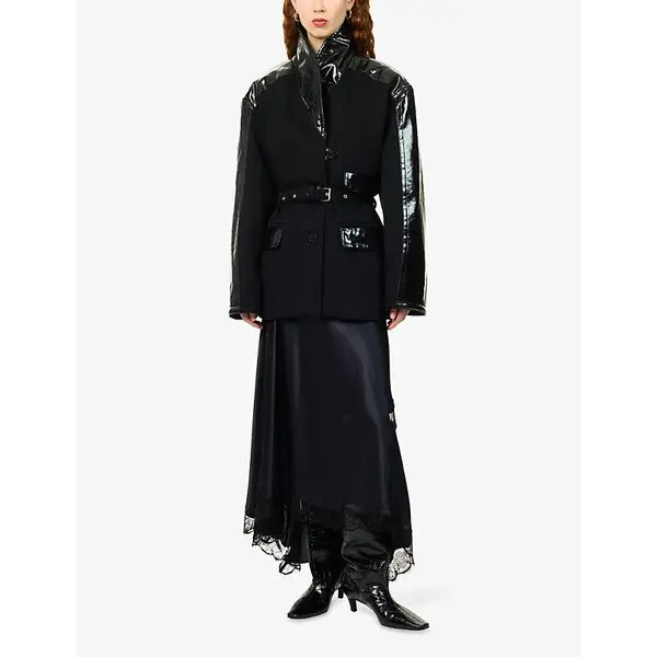Isabel Marant Étoile Enali Belted Wool And Cashmere-blend Coat