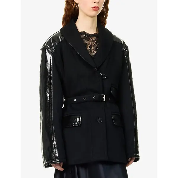 Isabel Marant Étoile Enali Belted Wool And Cashmere-blend Coat