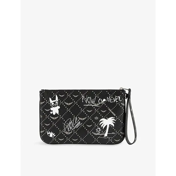 Zadig&Voltaire Z Monogram Faux-leather Pouch