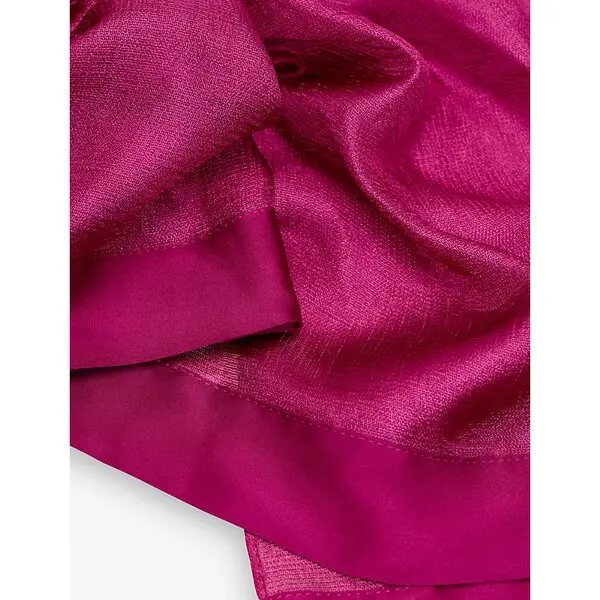 PHASE EIGHT Satin-trim Woven Scarf