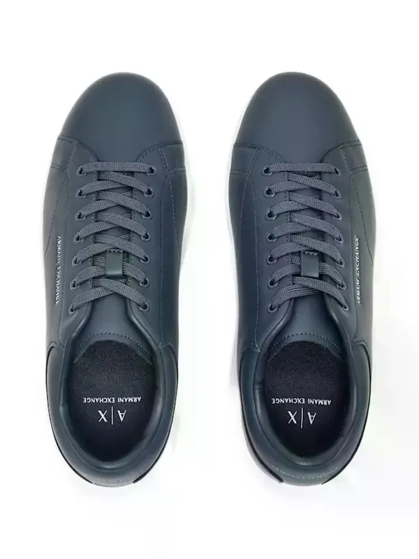 Armani Exchange Logo-print Leather Sneakers