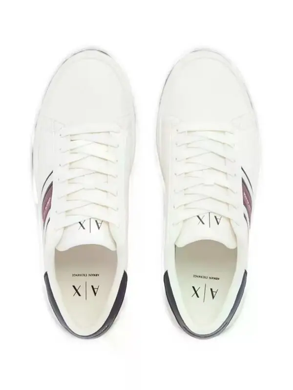 Armani Exchange Logo-print Striped Sneakers