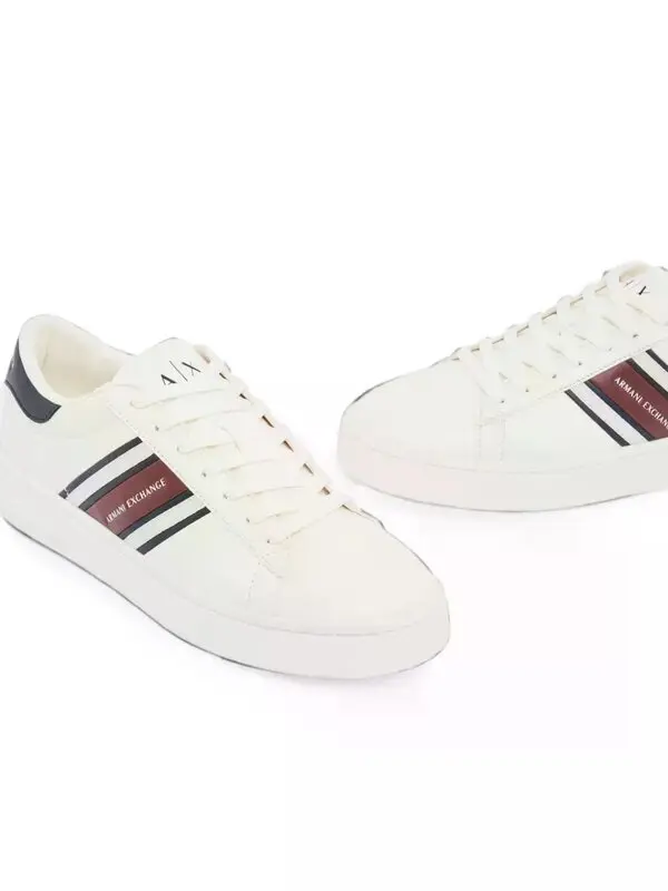 Armani Exchange Logo-print Striped Sneakers