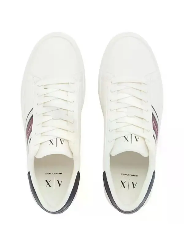 Armani Exchange Logo-print Striped Sneakers
