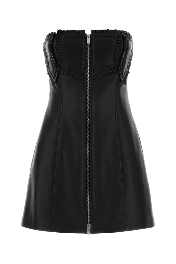 Blumarine Leather Mini Dress