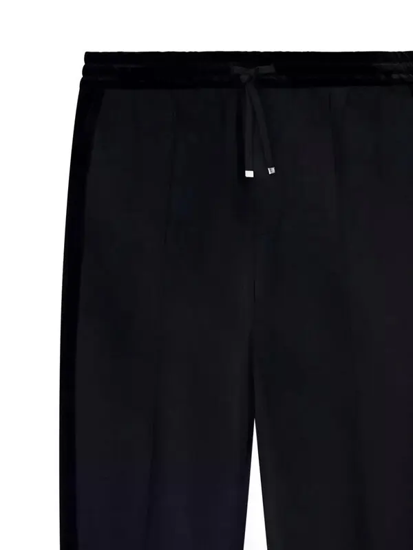 Armani Exchange Velvet-trim Drawstring Track Pants