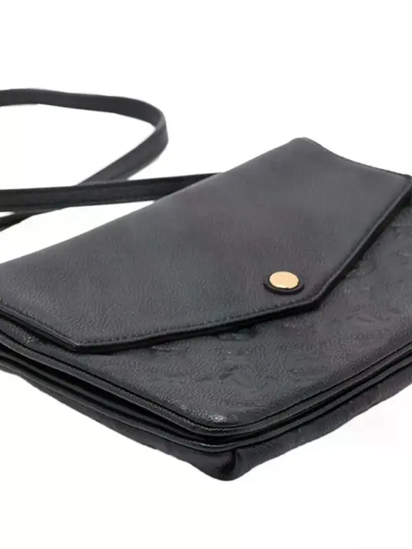 LOUIS VUITTON 2016 Monogram Empreinte Twice Crossbody Bag - Black