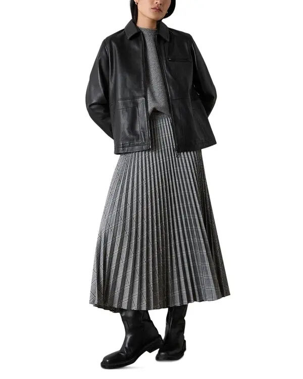 Whistles Pleated Midi Skirt