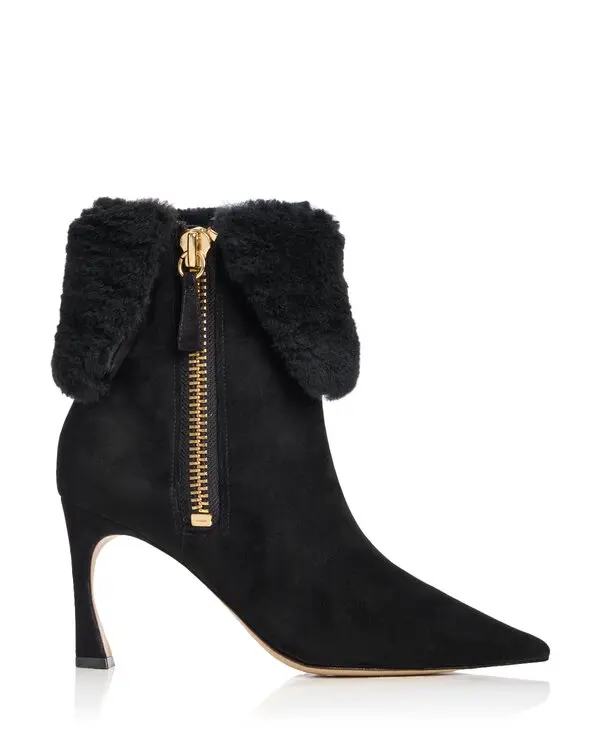 ALEXANDRE BIRMAN Mirabella Shearling Collar Boots