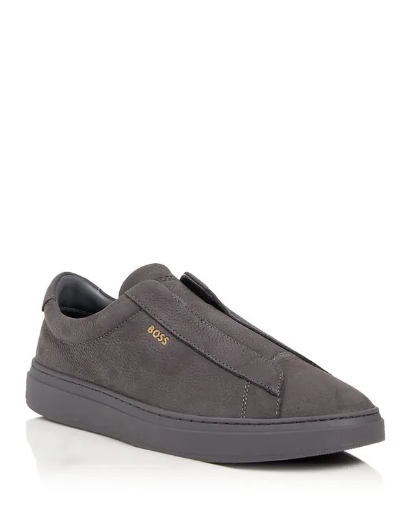 BOSS Kieran Nubuck Slip On Sneakers