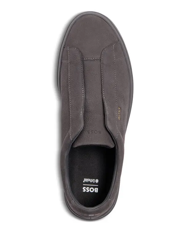 BOSS Kieran Nubuck Slip On Sneakers