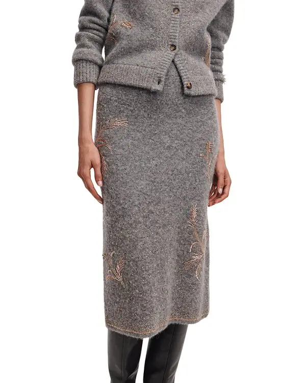 Rag & Bone Iris Beaded Pencil Skirt