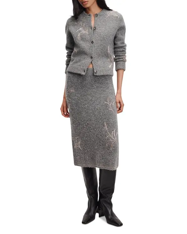 Rag & Bone Iris Beaded Pencil Skirt