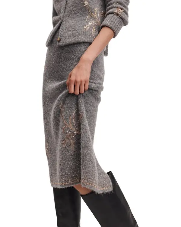 Rag & Bone Iris Beaded Pencil Skirt