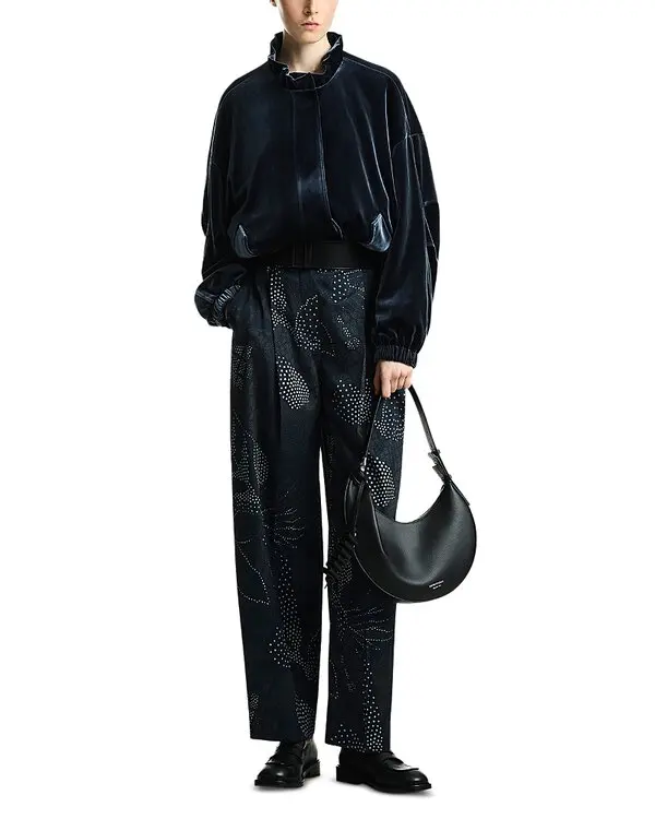 Emporio Armani Pleated Creponne Pants