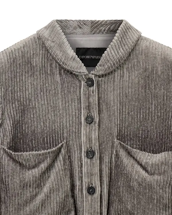 Emporio Armani Fluid Corduroy Cabin Coat