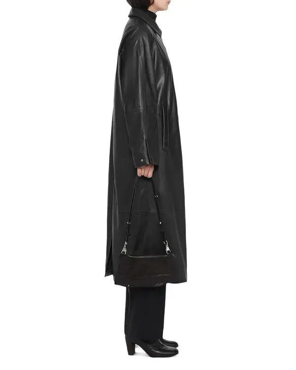 ALLSAINTS Orville Leather Long Coat