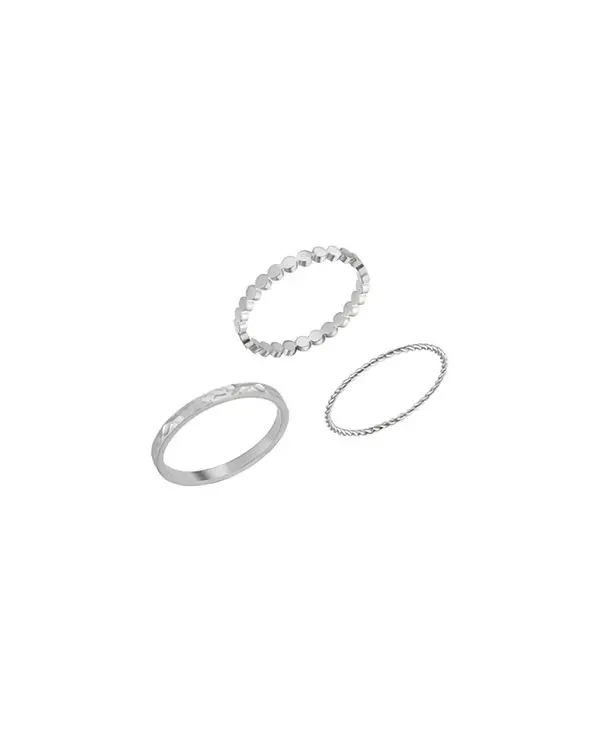 ATOLEA Daily Rings Set - Silver