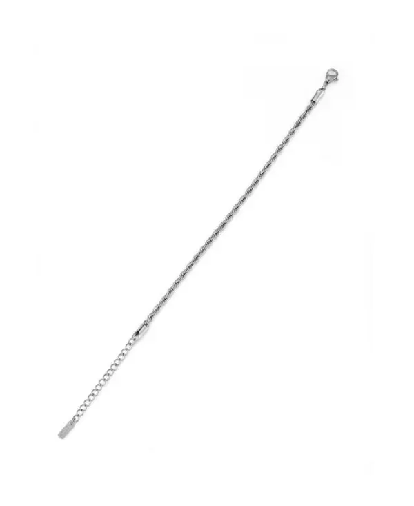 ATOLEA Calvi Rope Chain Anklet - Silver