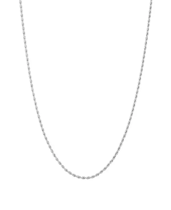 ATOLEA Calvi Rope Chain Necklace - Silver