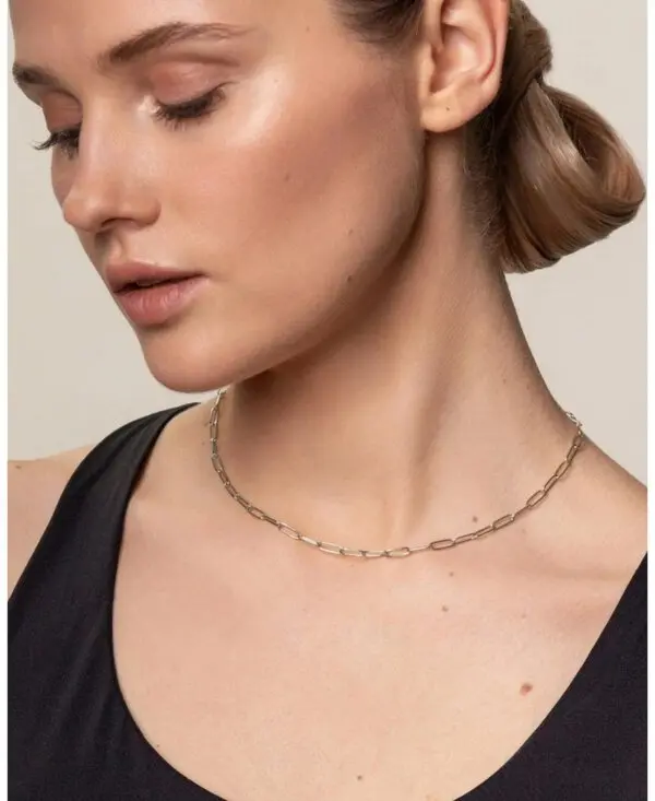 ATOLEA Cozumel Paperclip Choker - Silver