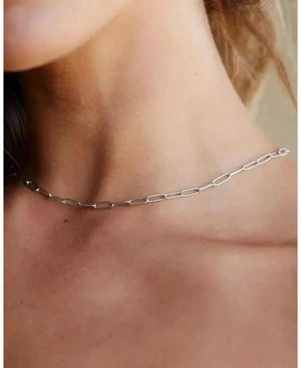 ATOLEA Cozumel Paperclip Choker - Silver