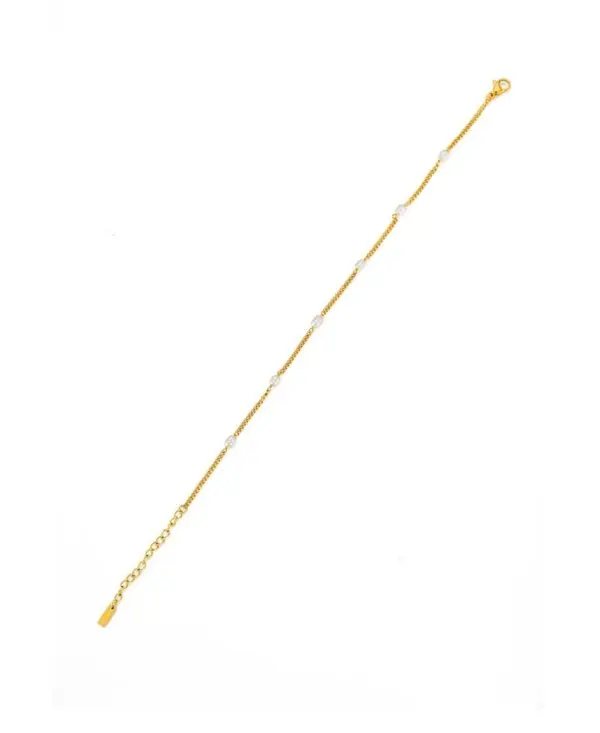 ATOLEA Freshwater Pearls Anklet - Gold