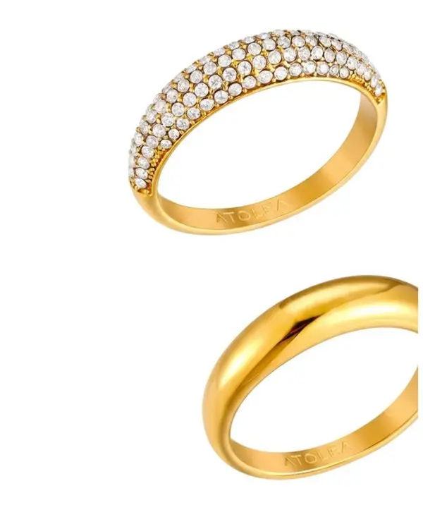 ATOLEA Day & Night Ring Set