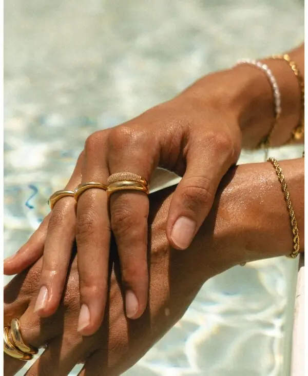 ATOLEA Day & Night Ring Set