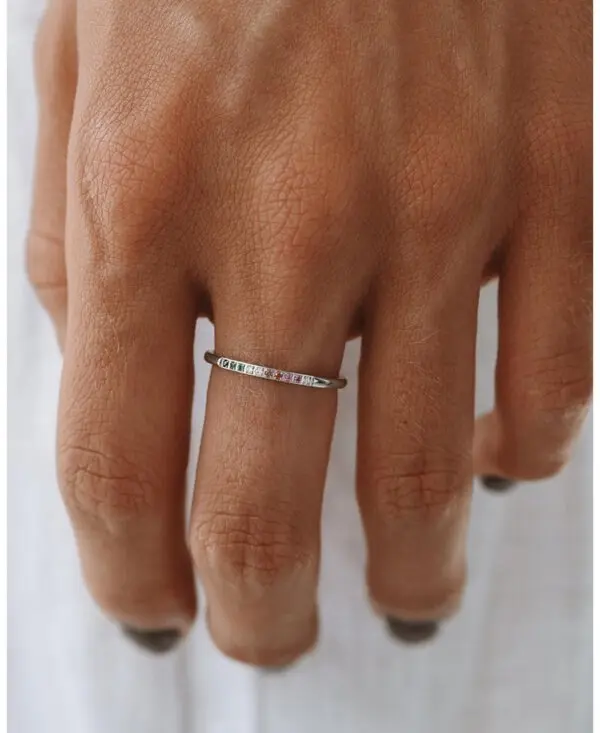ATOLEA Golden Hour Ring - Silver