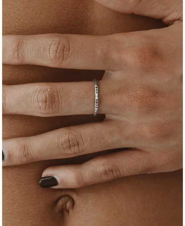 ATOLEA Golden Hour Ring - Silver