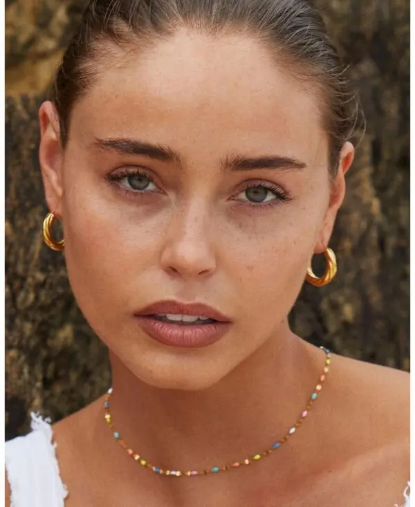 ATOLEA Rainbow Dainty Choker - Gold