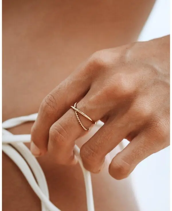 ATOLEA Harmony Double Ring - Gold