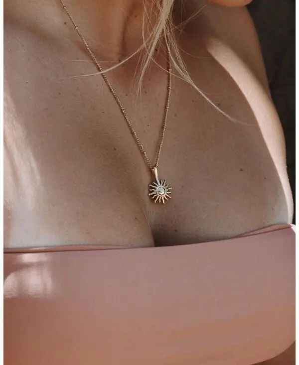ATOLEA Sun Necklace - Gold