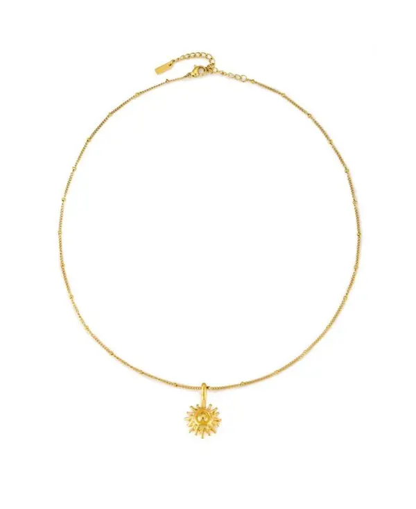 ATOLEA Sun Necklace - Gold