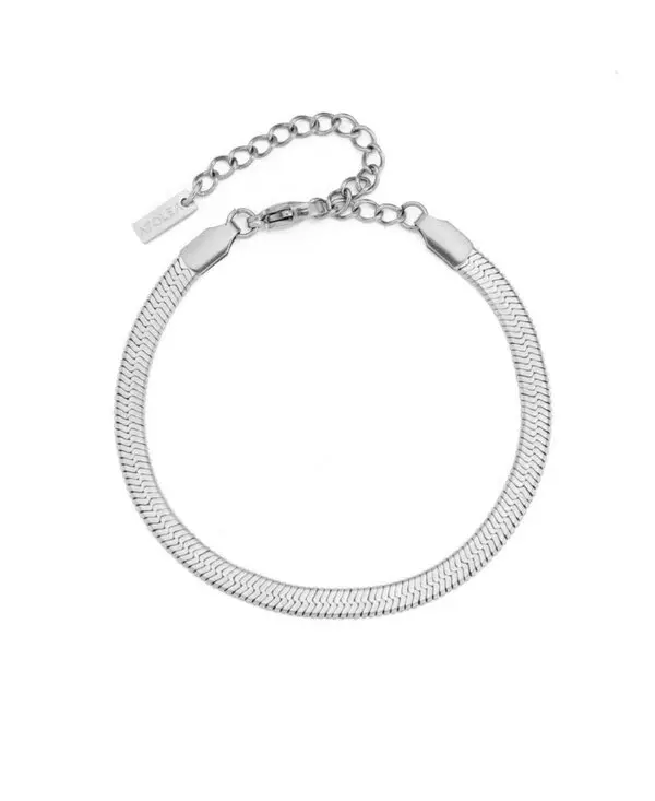 ATOLEA Kauai Herringbone Bracelet - Silver