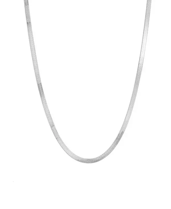 ATOLEA Kauai Herringbone Choker - Silver