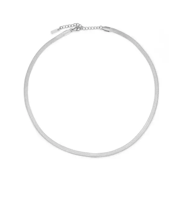 ATOLEA Kauai Herringbone Choker - Silver