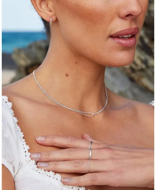 ATOLEA Double Trouble Choker - Silver