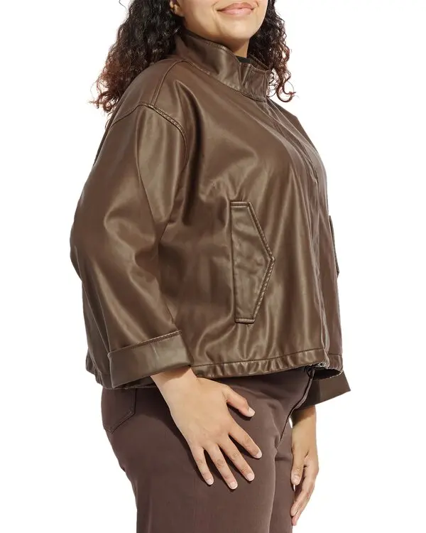 Lyssé Mina Oversized Faux Leather Jacket