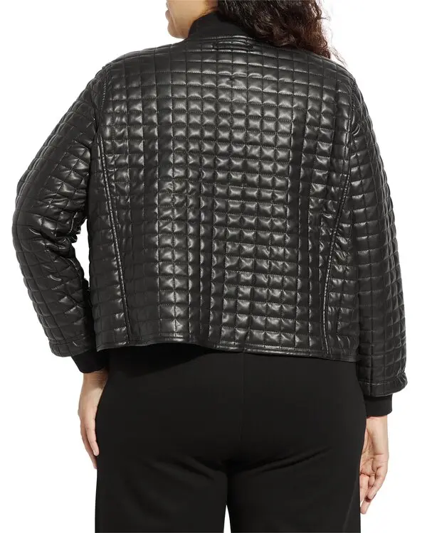 Lyssé Agnes Quilted Faux Leather Jacket
