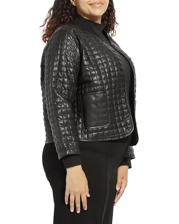 Lyssé Agnes Quilted Faux Leather Jacket
