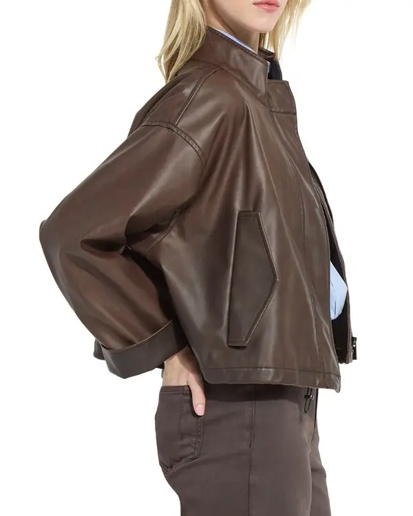 Lyssé Mina Oversized Faux Leather Coat