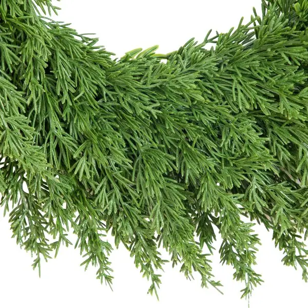 NEARLY NATURAL 18 Artificial Real Touch Cedar Wreath