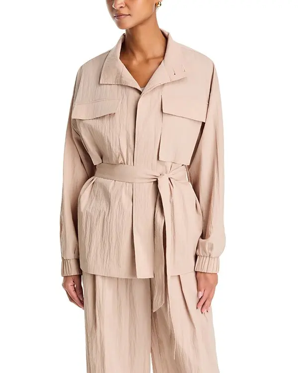 AYA MUSE Voro Collared Tie Waist Jacket