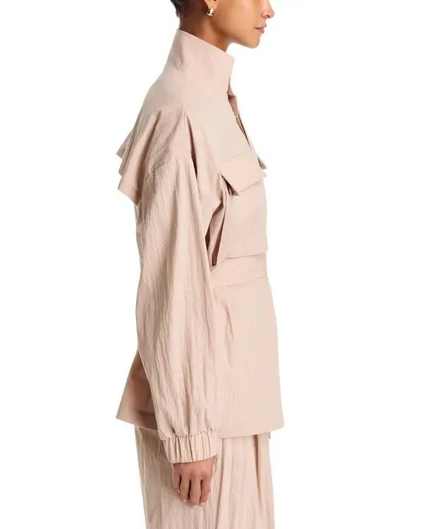 AYA MUSE Voro Collared Tie Waist Jacket