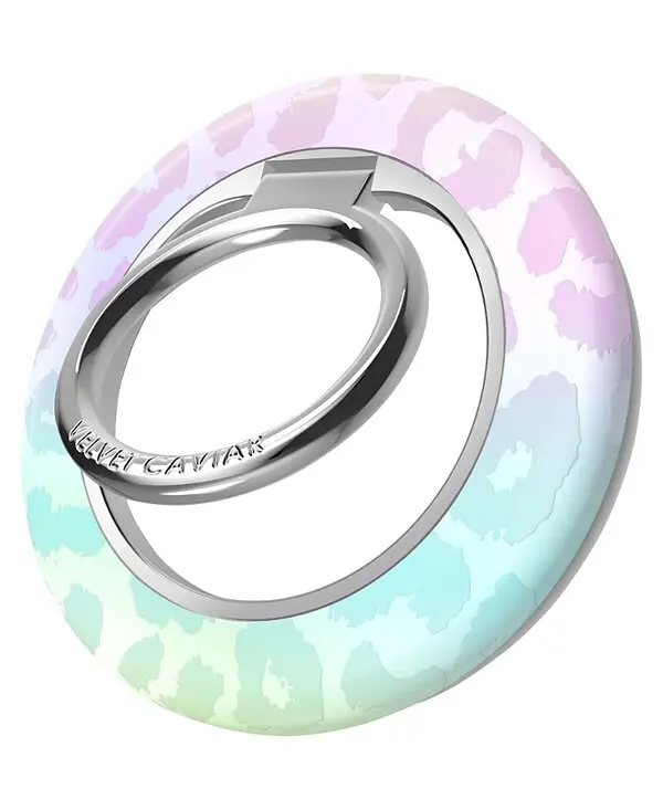 VELVET CAVIAR Magsafe Grip Rings - White Opal Leopard