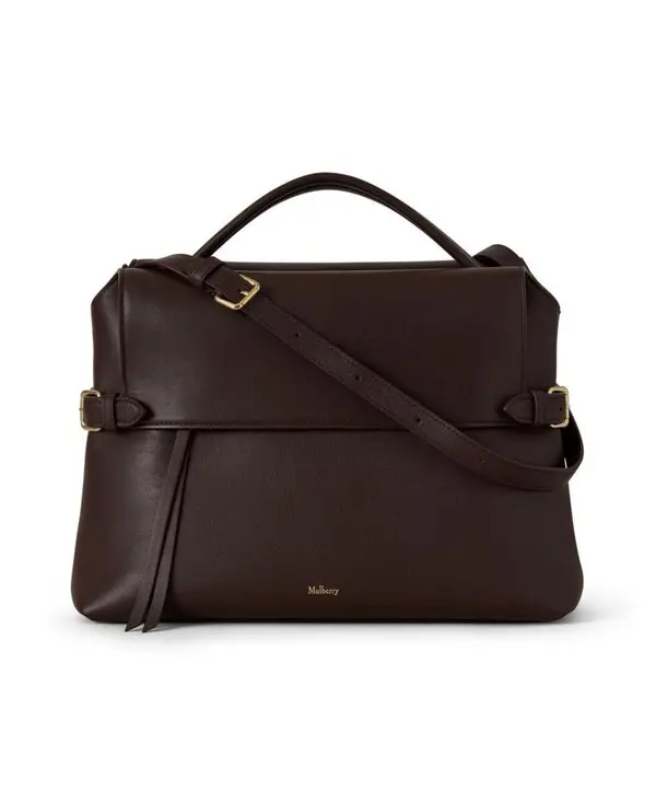 Mulberry Stevie Top Handle Bag - Ebony