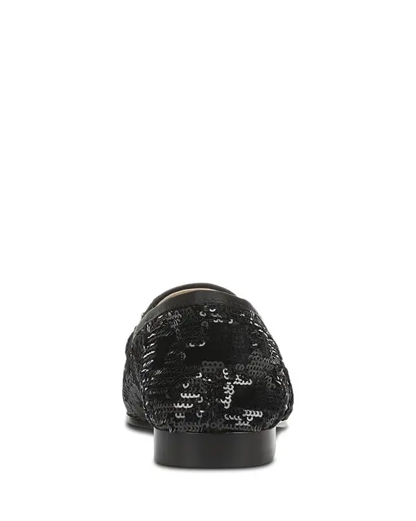 Sam Edelman Loraine Sequin Loafers - Black