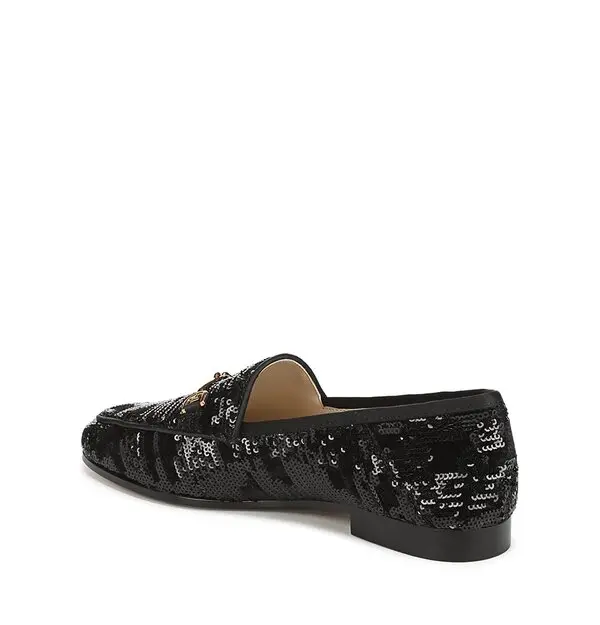 Sam Edelman Loraine Sequin Loafers - Black